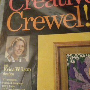 creative Crafting | Art | Crewel Kit Vintage 97s Erica Wilson Bouquet ...
